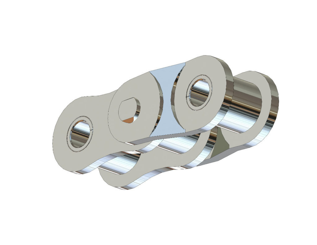 MAXCO Hi-Max® 25SS Riveted 304 Stainless Steel 2-Pitch Offset Link ASME ...