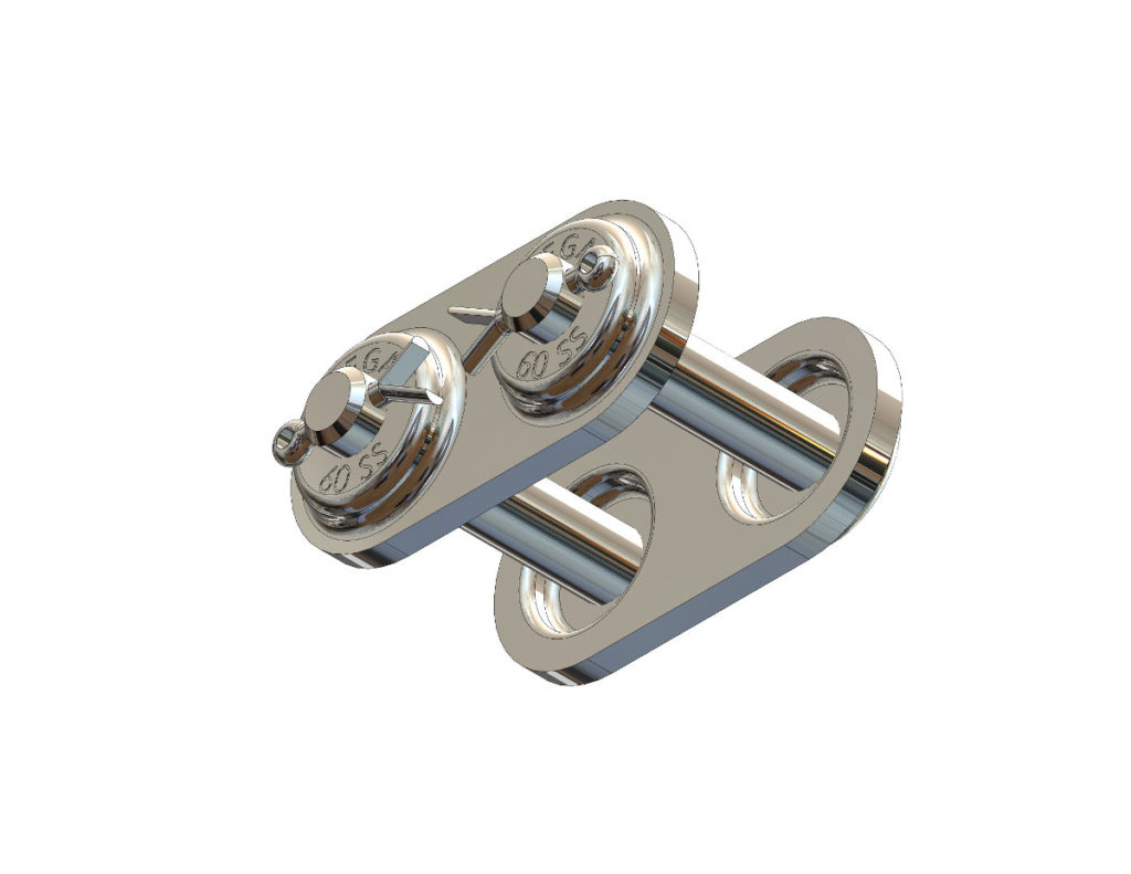 MAXCO Hi-Max® 60SS Riveted 304 Stainless Steel ASME/ANSI Roller Chain ...