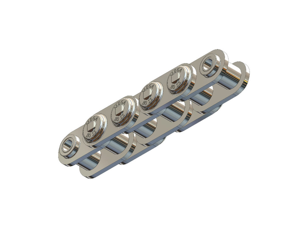 MAXCO Hi-Max® 80SSMEGA Riveted 304 Stainless Steel MEGA Chain ASME/ANSI ...